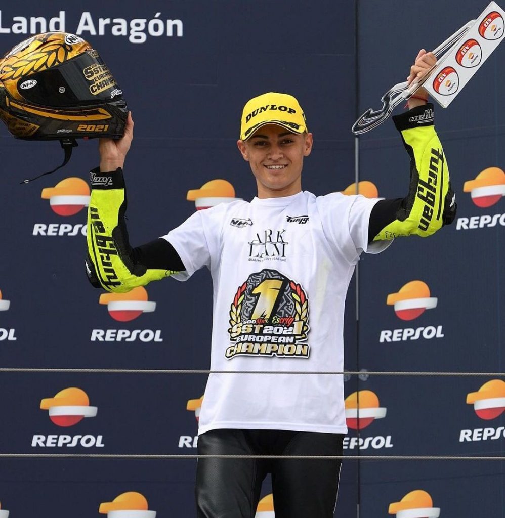 Alex Escrig become a winner of FIM CEV REPSOL Superstock 600 Class 2021 ...